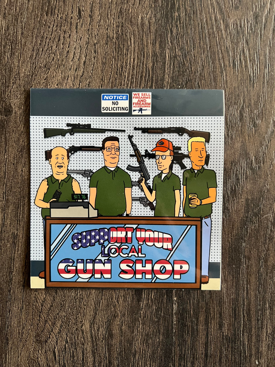 Support Your Local Gun Shop Sticker 2.0 – Spartan Patch Co.